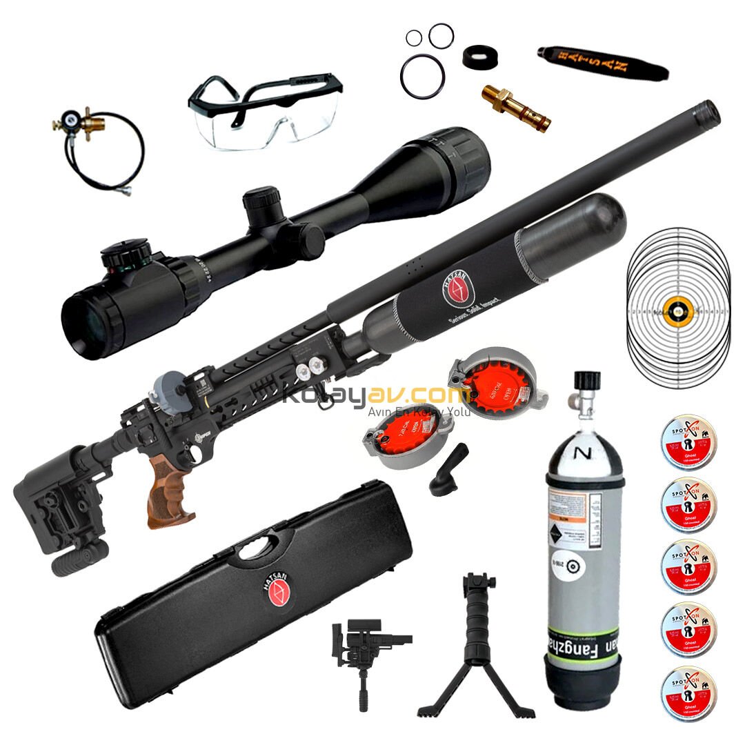 Hatsan Factor Sniper Long Dürbün+Scuba PCP Havalı Tüfek, 6.35mm ...