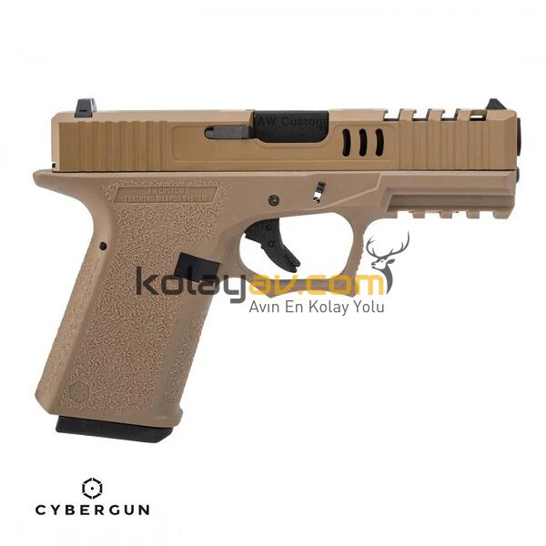CYBERGUN AWCustom VX9 mod 1J Tan Blowback Airsoft Tabanca - Kolay Av