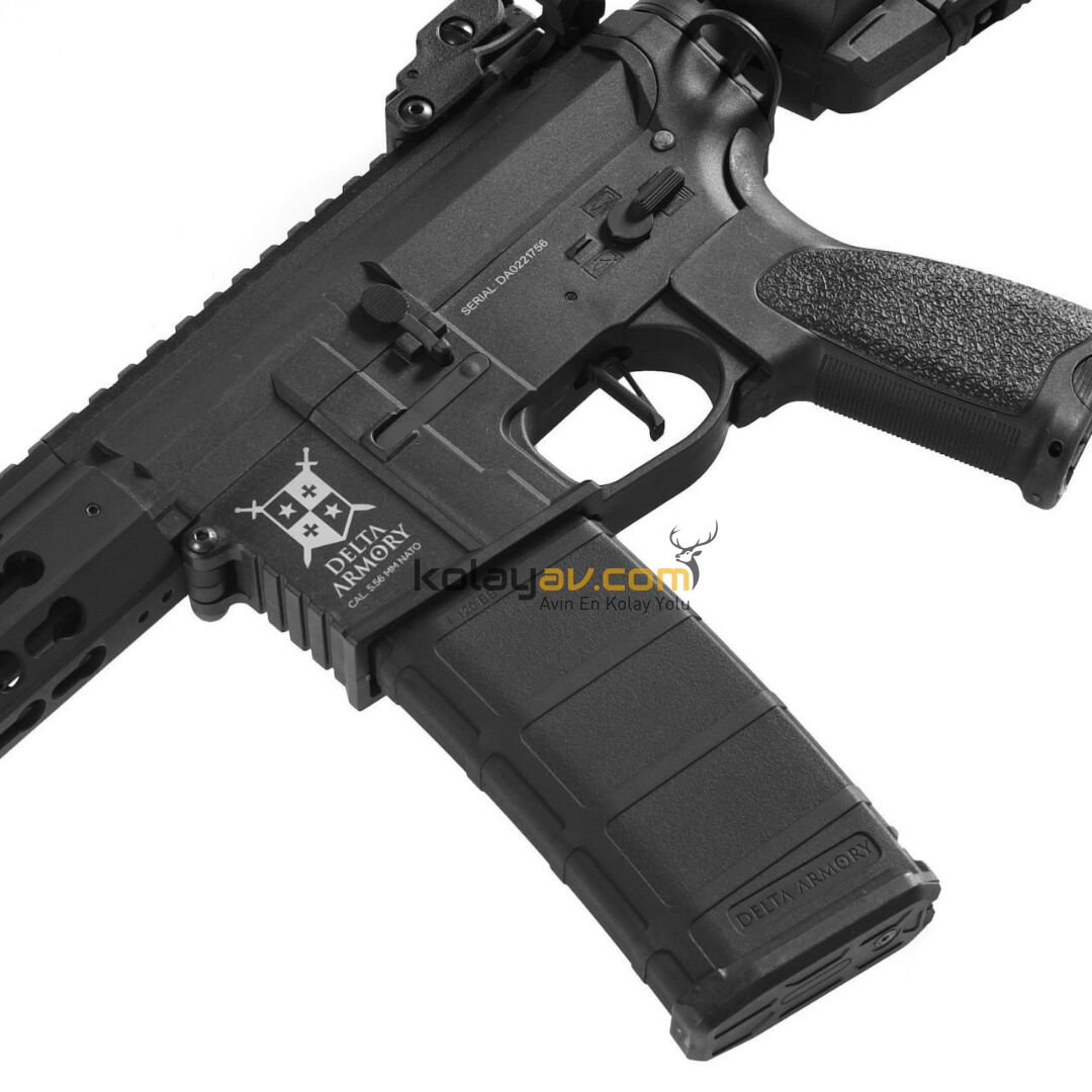 Delta Armory AR15 KeyMod 8" Bravo Airsoft Tüfek Siyah