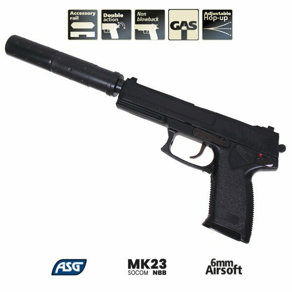 ASG MK23 Airsoft Tabanca (Susturuculu) - Kolay Av