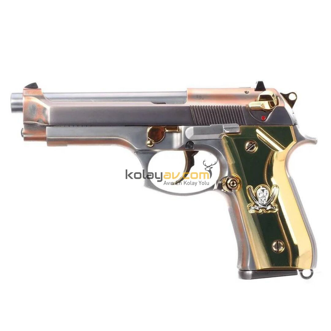 WE M92F "Calico Jack" Full Metal Blowback Airsoft Tabanca (Greengas)
